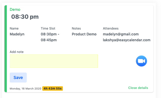 Appointment Scheduler Zoom Integration | EasyCalendar